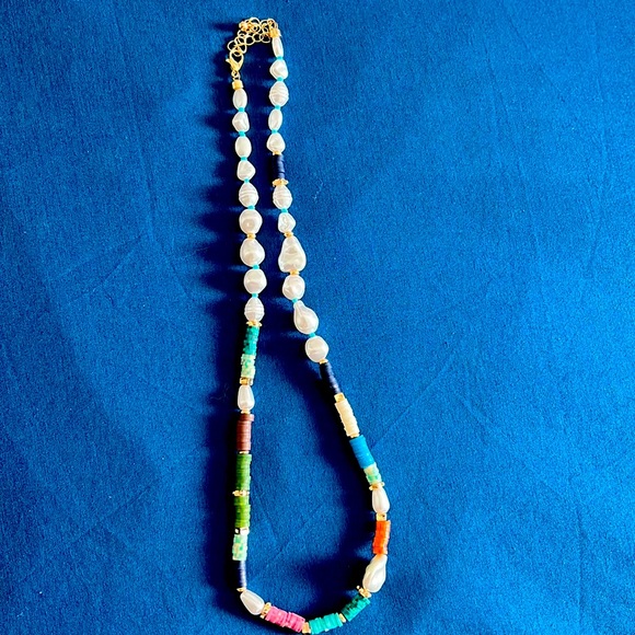 Jewelry | Multi Color Beaded Necklace And Pearls | Poshmark